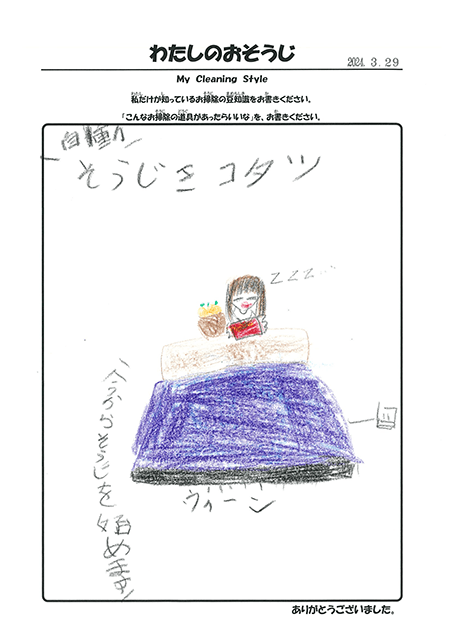 あったらいいな、未来のおそうじ道具 投稿 | おそうじ館 | ダスキンミュージアム「キレイ」と「おいしい」のむかし・いま・みらい